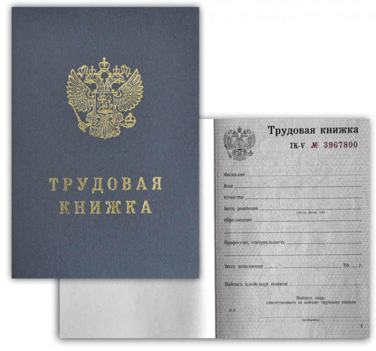 Трудовая книжка (25/250)